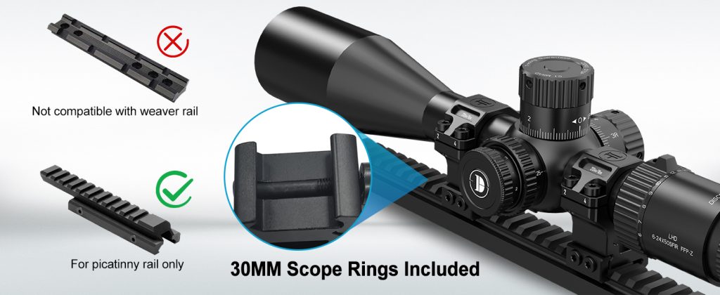 Mira Telescópica Discovery HT 6-24X40 FFP | Primer Plano Focal